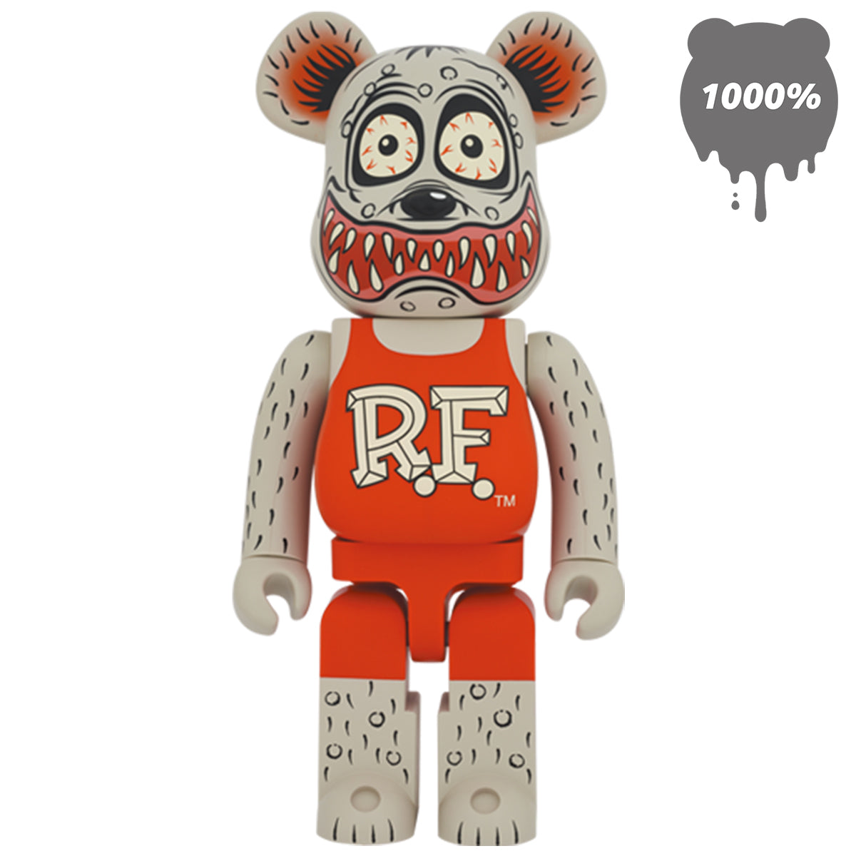 Bearbrick 1000% Rat Fink Gray Version – Urban Attitude