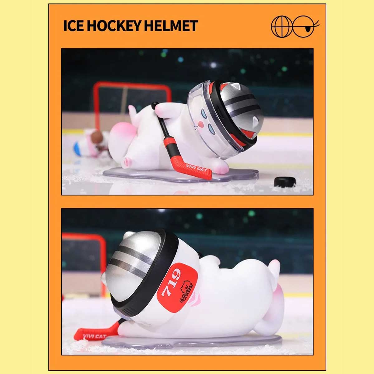 Pop Mart Vivi Cat Helmut Series - Ice Hockey Helmut – Urban Attitude