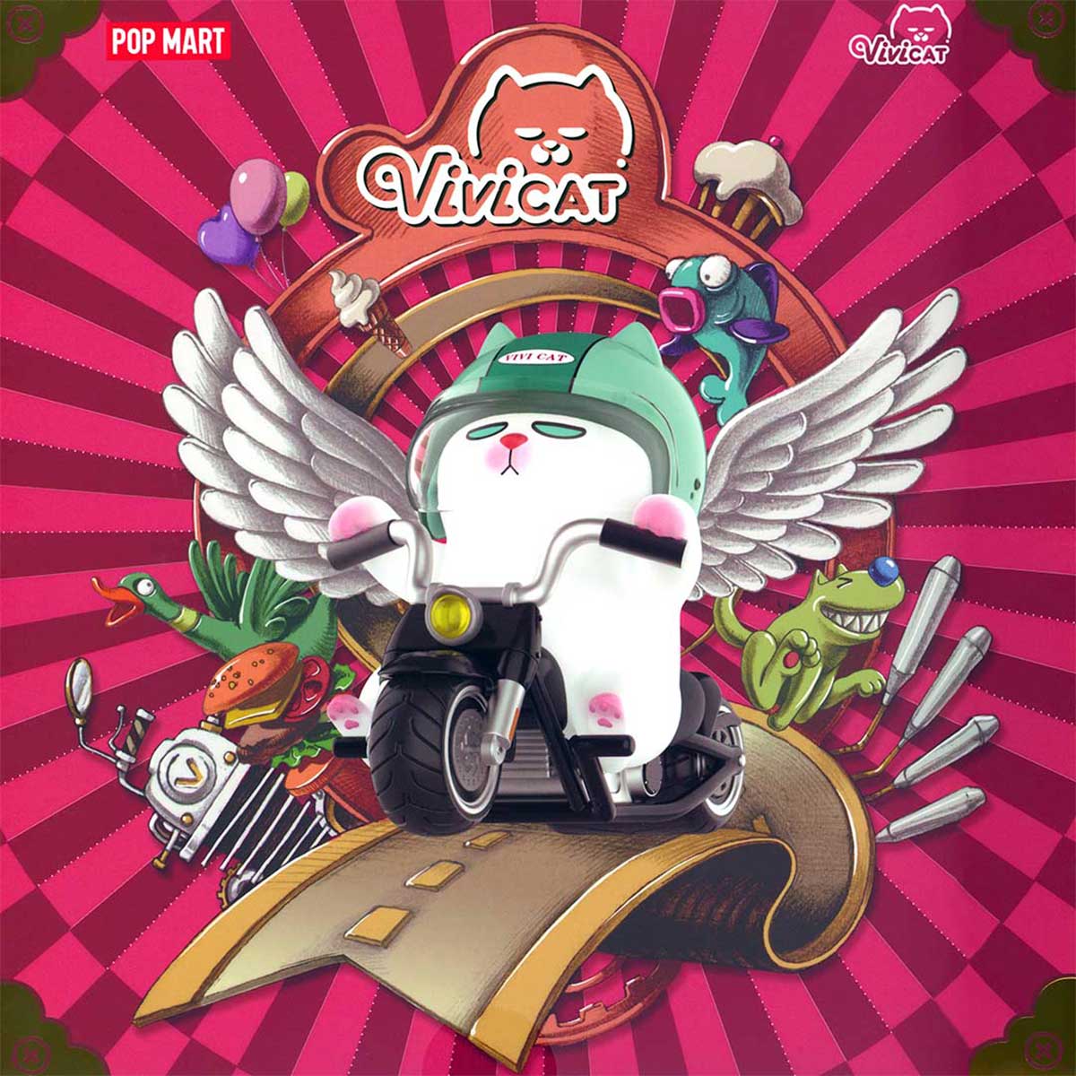 Pop Mart Vivi Cat Helmut Series - Ice Hockey Helmut – Urban Attitude