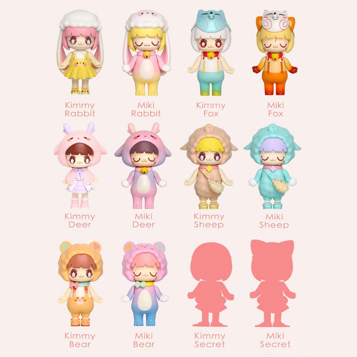 52Toys Kimmy & Miki Blind Box - Animal Series – Urban Attitude