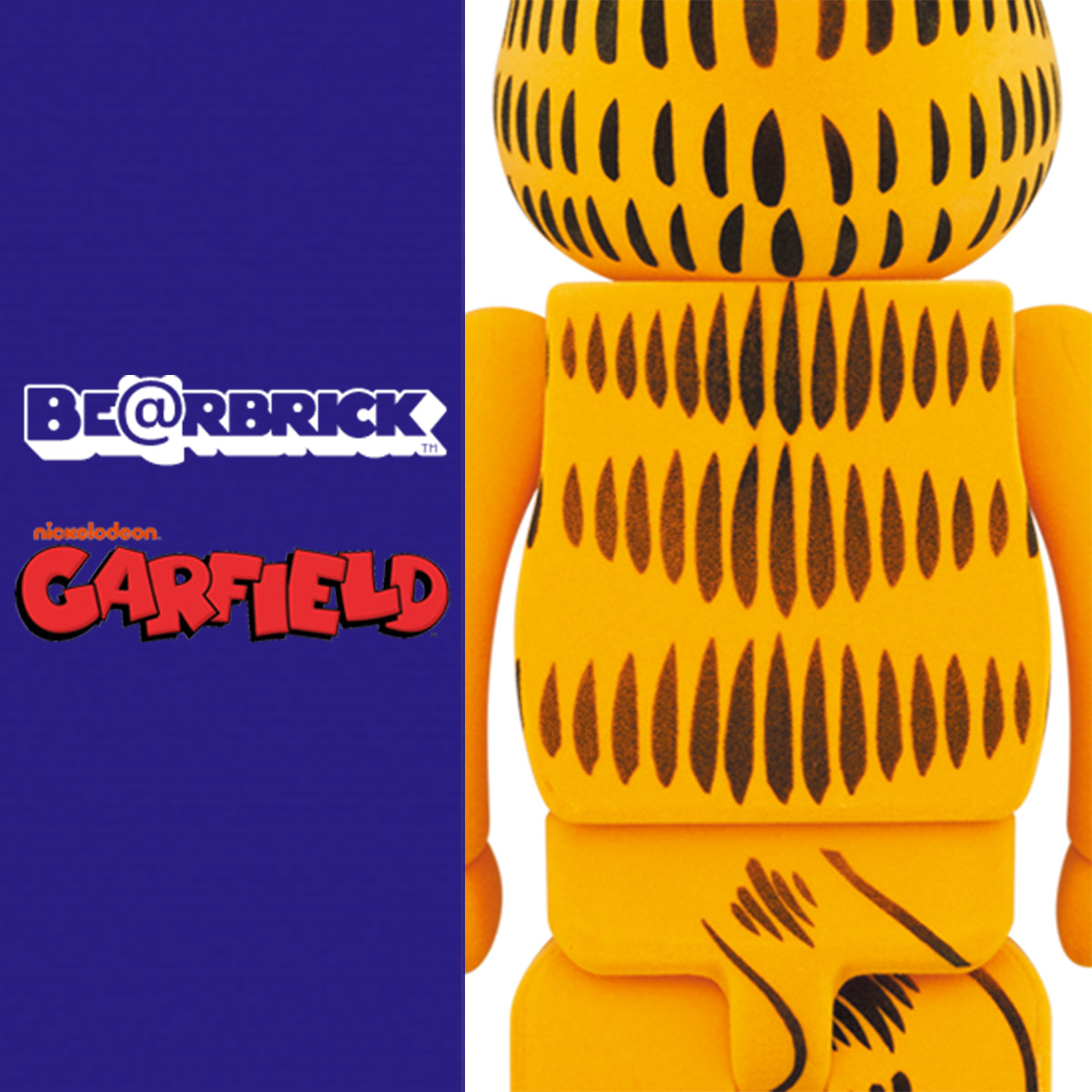 Bearbrick 100% & 400% Set Garfield Flocky Version – Urban Attitude