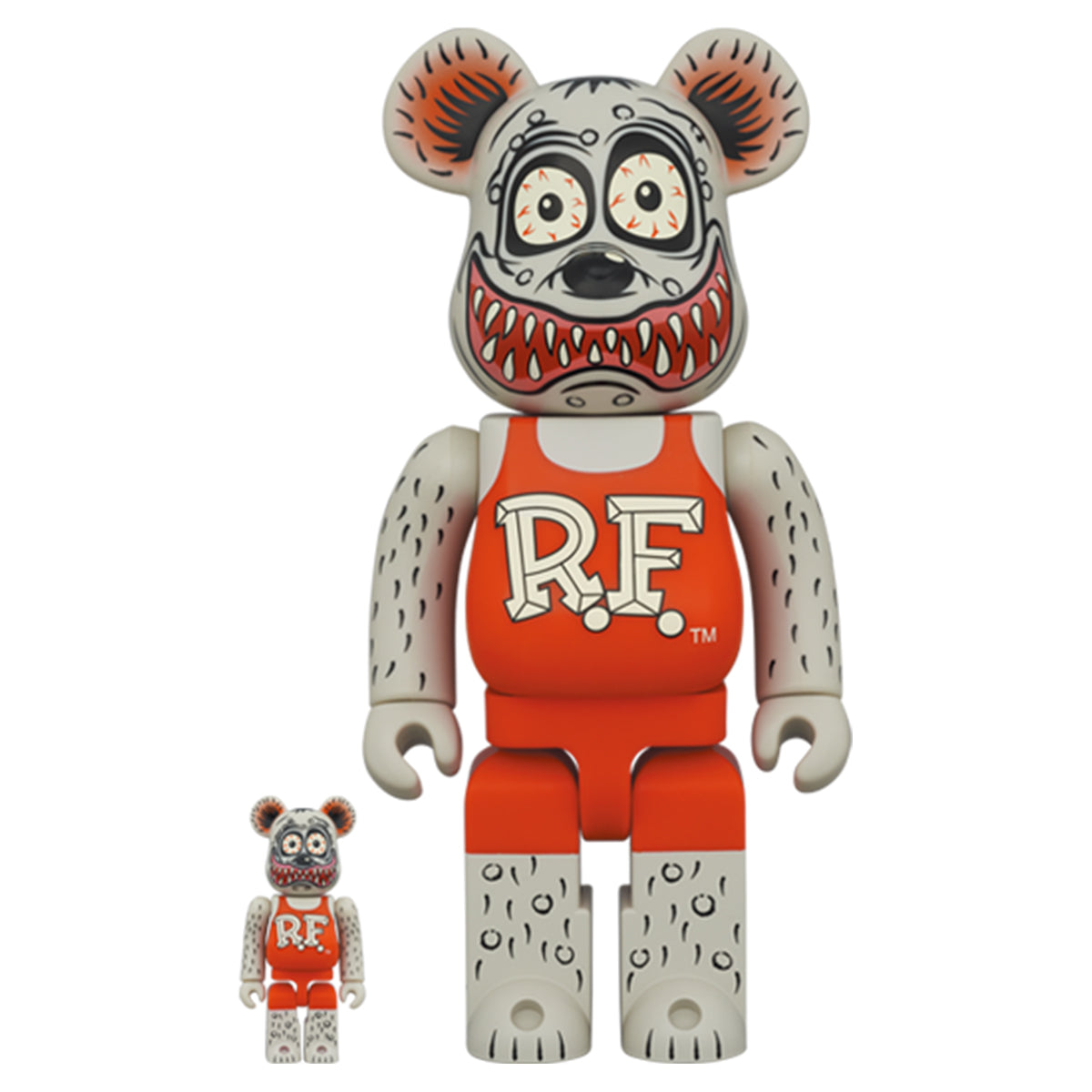 Bearbrick 100% & 400% Set Rat Fink Gray Version – Urban Attitude