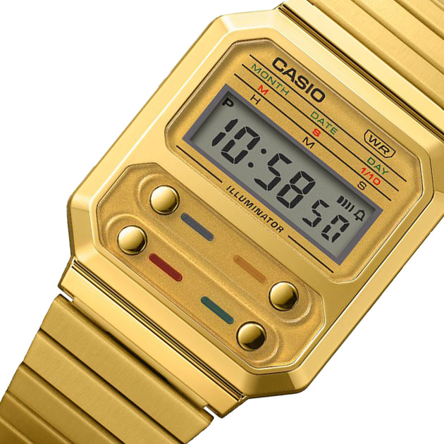 Casio Vintage Watch A100 Series Gold A100WEG-9A – Urban Attitude