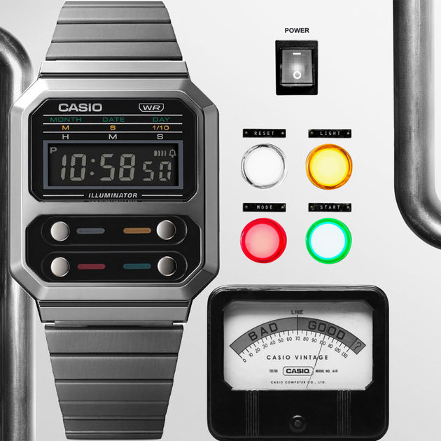 Casio Vintage Watch A100 Series Grey A100WEGG-1A – Urban Attitude