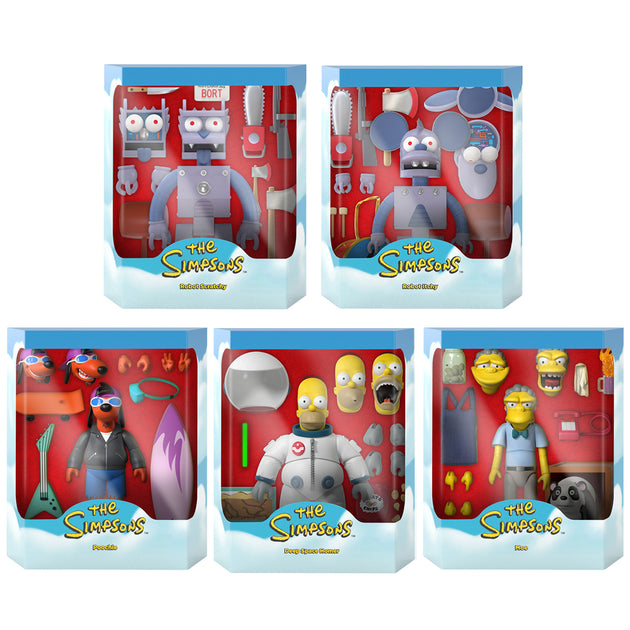 Super7 The Simpsons Ultimates W1 Set of 5 – Urban Attitude